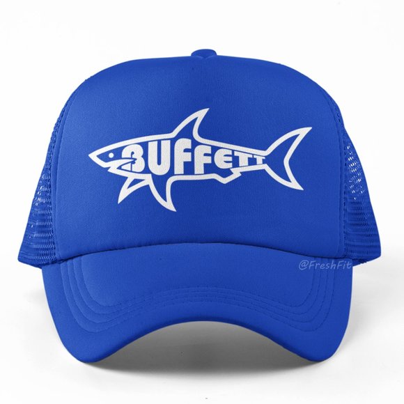 Accessories | Jimmy Buffett Shark Foam Trucker Hat Mesh Snapback Cap ...